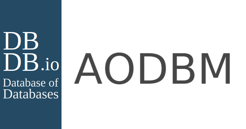 AODBM - Database of Databases