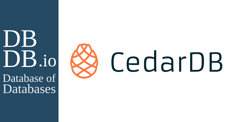 CedarDB - Database of Databases