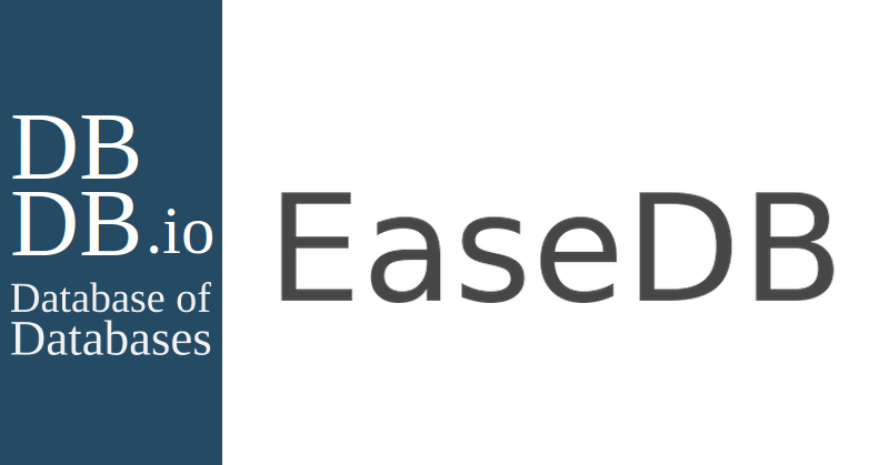 EaseDB - Database of Databases