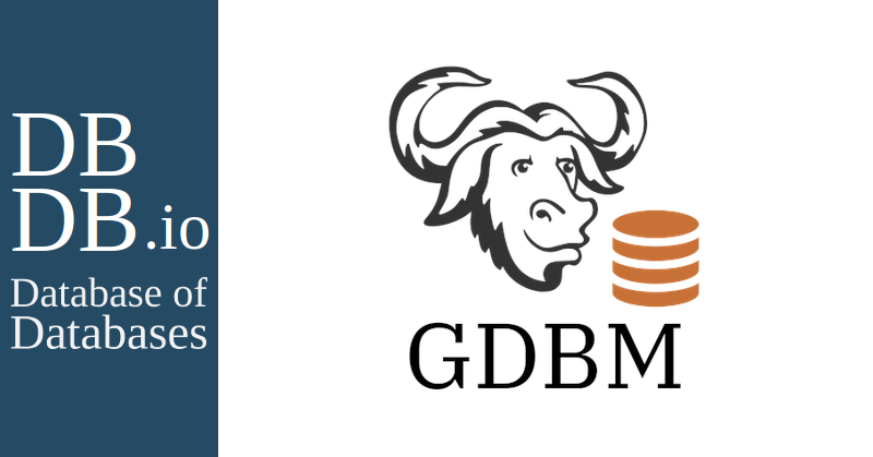 GDBM - Database of Databases