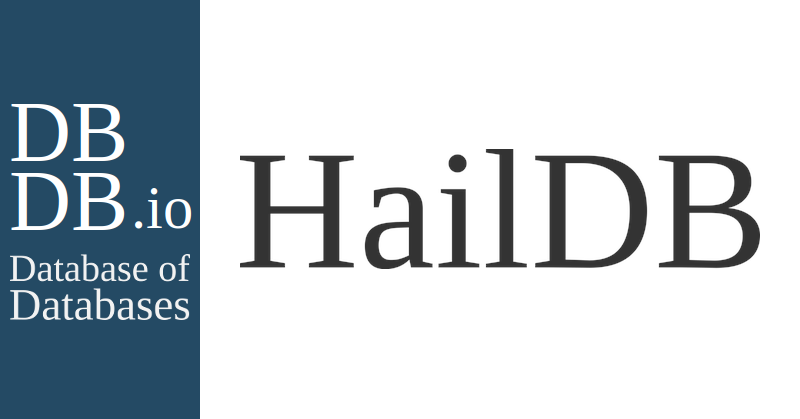 HailDB - Database of Databases