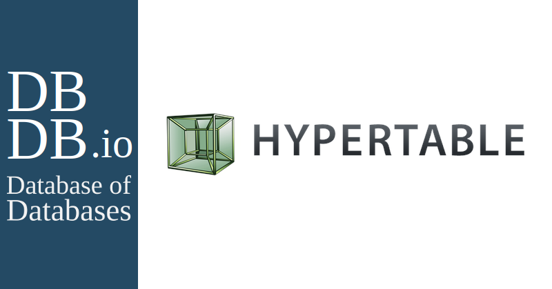 Hypertable Database Of Databases 8390