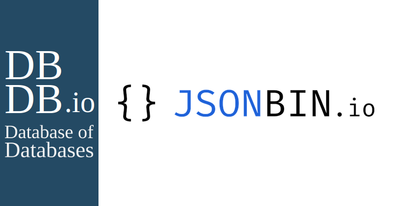 JSONBin.io - Database of Databases