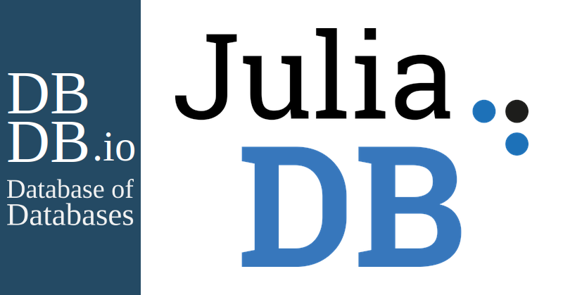 JuliaDB - Database of Databases
