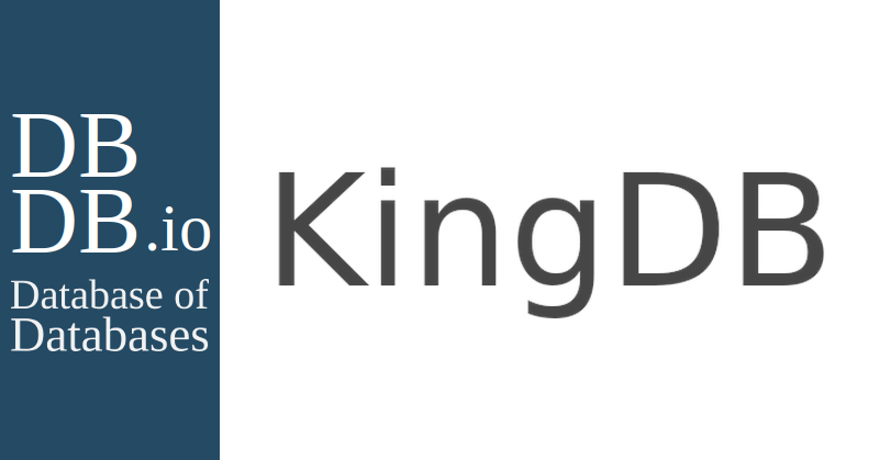 KingDB - Database of Databases