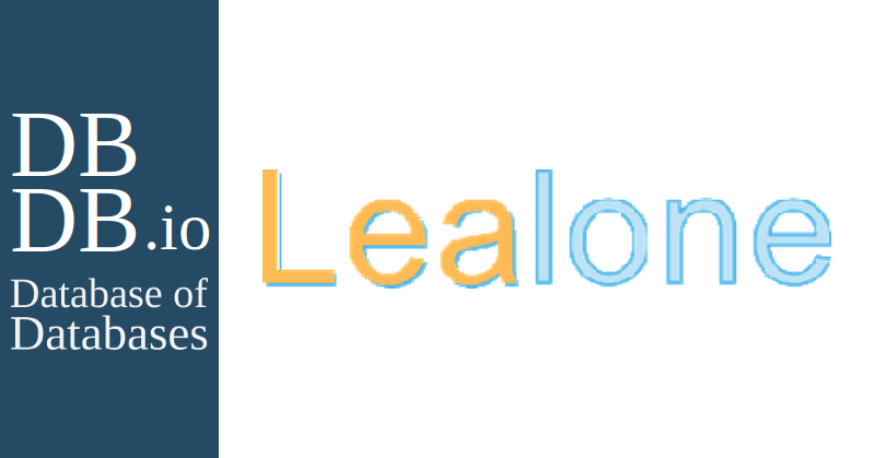 Lealone - Database of Databases