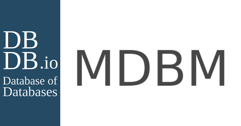 MDBM - Database of Databases