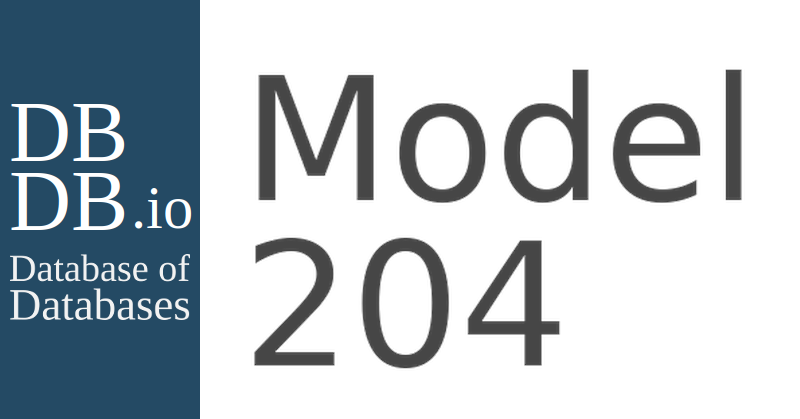 Model 204 - Database of Databases