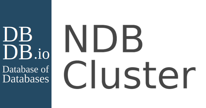 NDB Cluster - Database of Databases