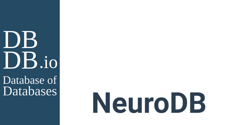 NeuroDB - Database of Databases