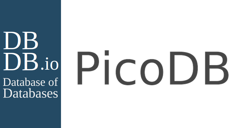 PicoDB - Database of Databases