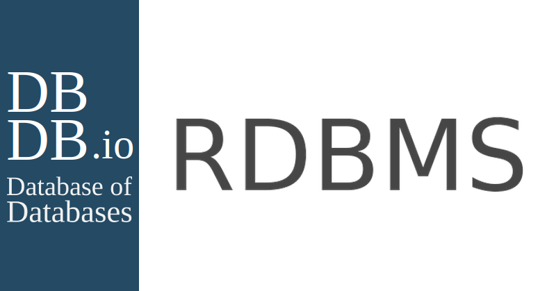 RDBMS - Database of Databases