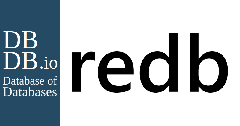 redb - Database of Databases redb - Database of Databases