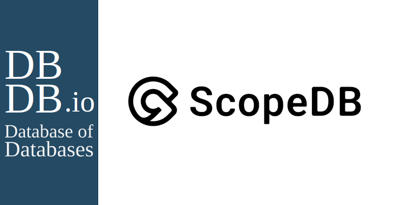 ScopeDB - Database of Databases