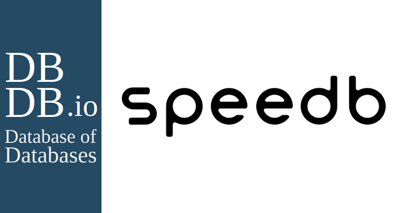 Speedb - Database of Databases