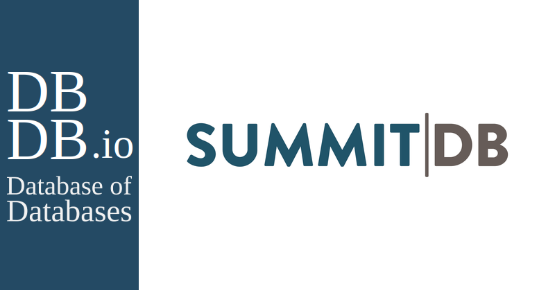 SummitDB - Database of Databases