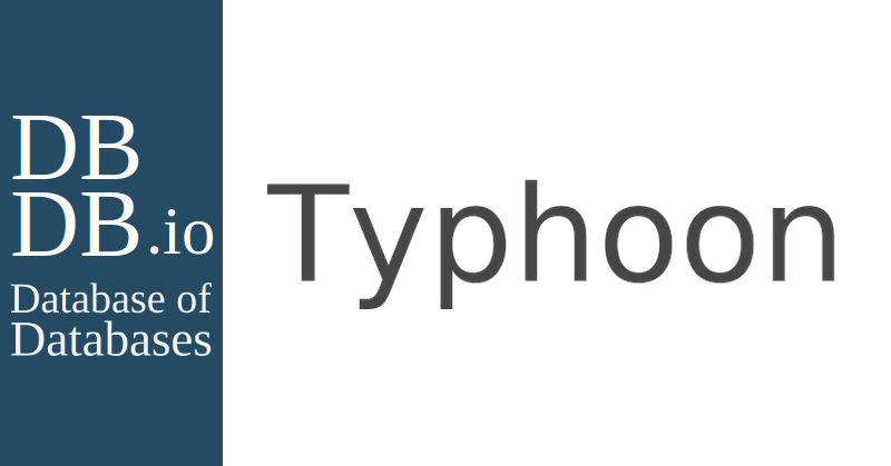 Typhoon - Database of Databases