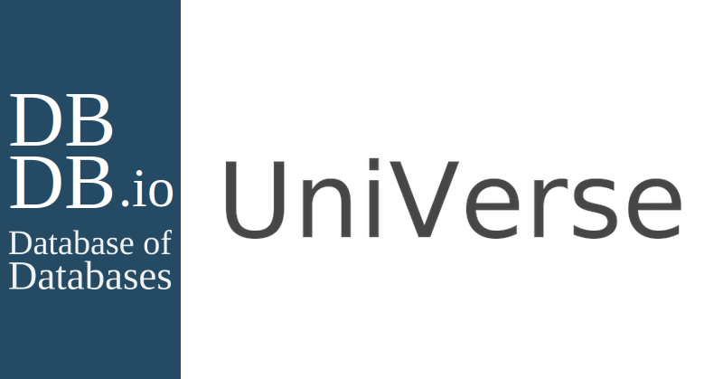 UniVerse - Database of Databases